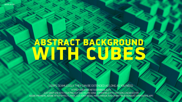 Abstract Background With Cubes, Motion Graphics | VideoHive
